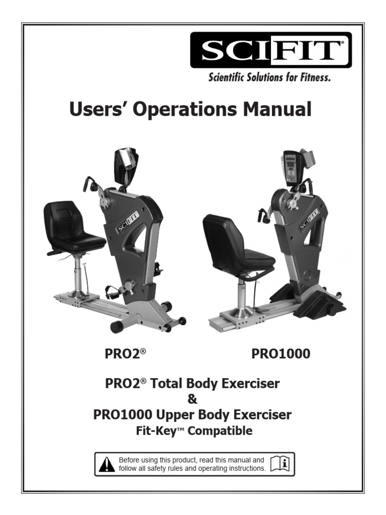 Scifit Pro2 Total Body Exerciser - Handleiding | PDF | Strength Training | Physical Fitness