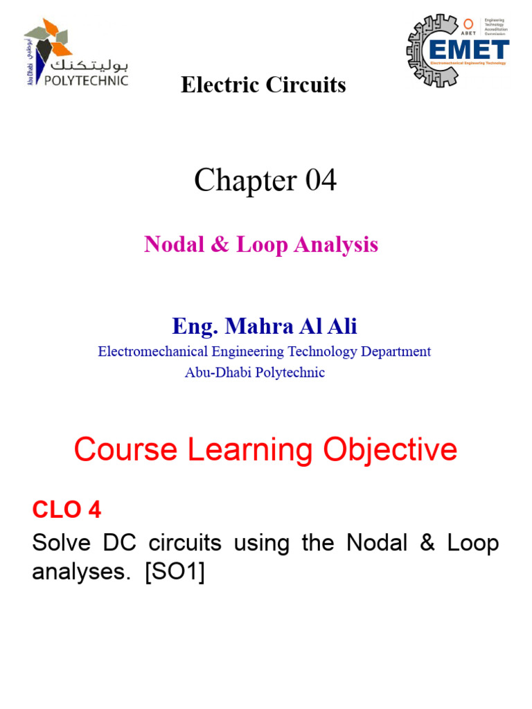 Chapter 04 (Nodal & Loop Analysis) | PDF | Visual Cortex | Electrical Network