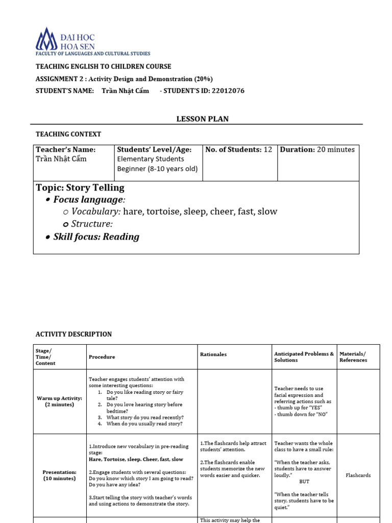 Reading Lesson PLan | PDF | Science & Mathematics