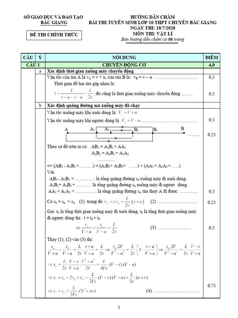 HDC Chuyen VL 2020 | PDF