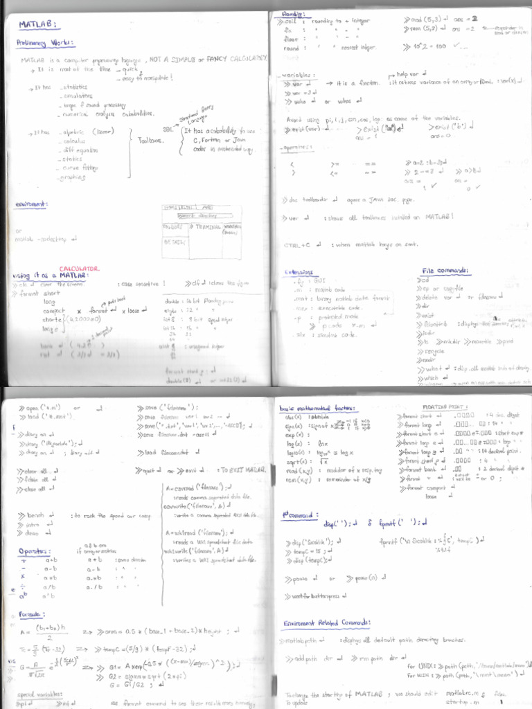 Matlab_Session_1 | PDF