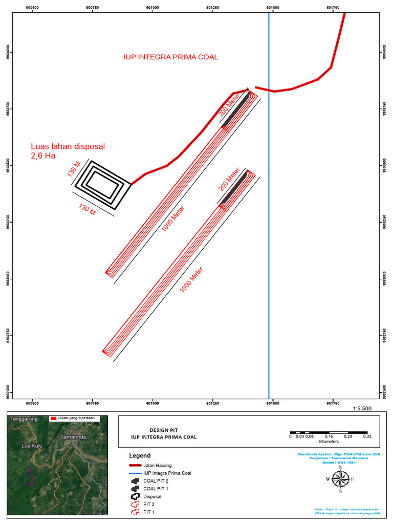 Peta IUP Integra Prima Coal | PDF
