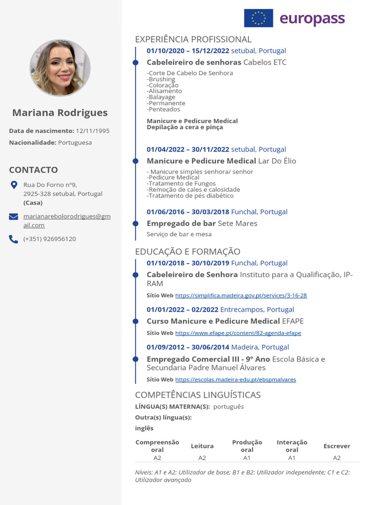 CV - Mariana Rodrigues | PDF