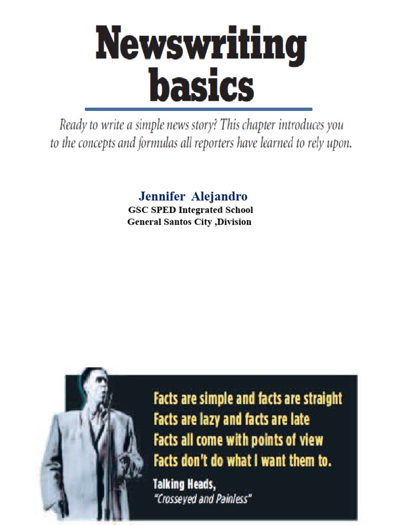Newswriting Basics | PDF