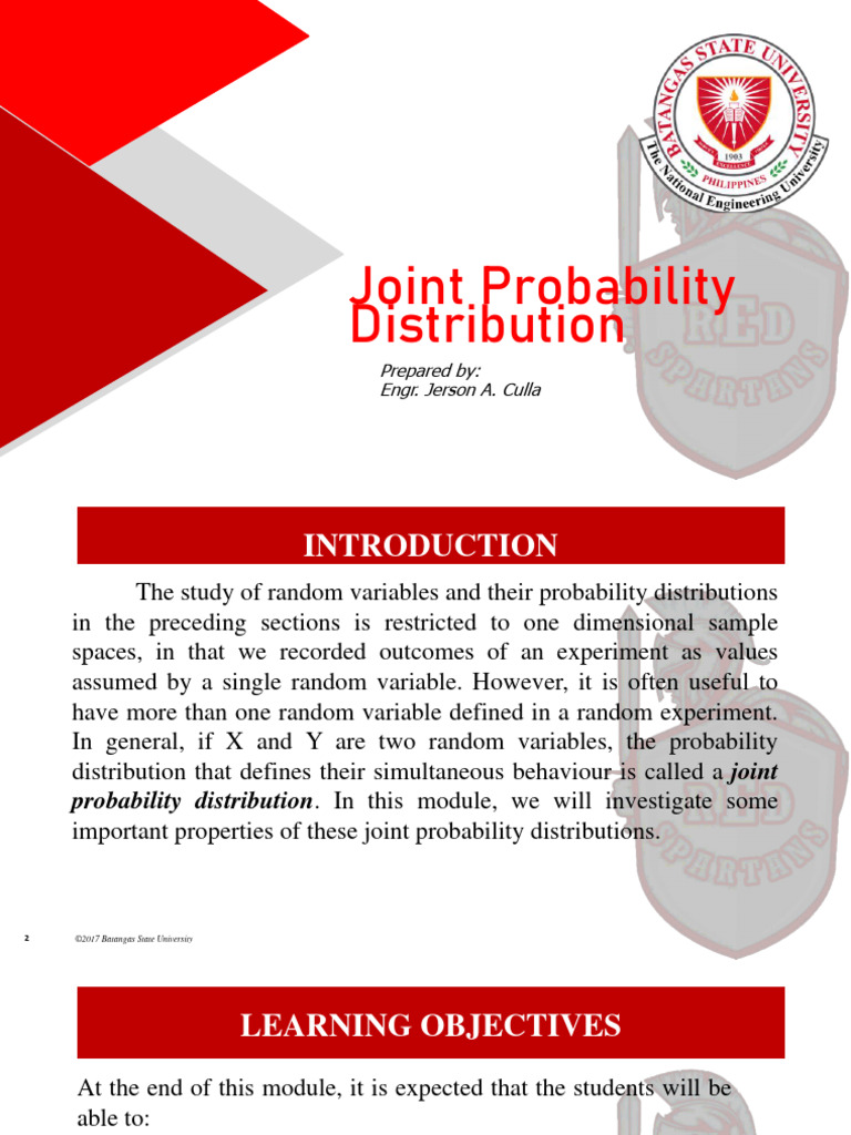 Joint Probability Distribution Guide | PDF