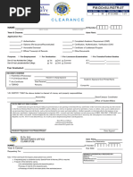 Student Clearance Form | PDF