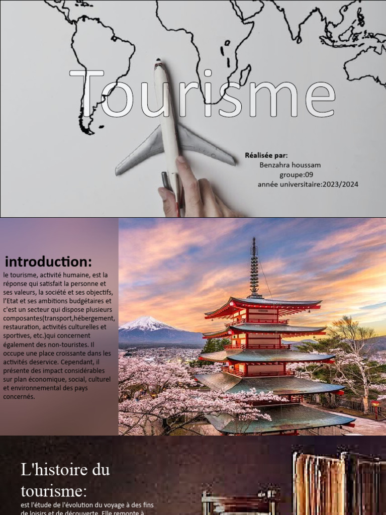 Présentation1.pptx Tourisme | PDF | Tourisme | Secteurs du service