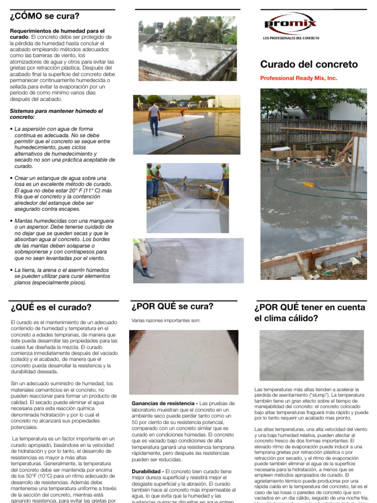Curado Del Concreto 1565618148 | Descargar gratis PDF | Hormigón | Agua