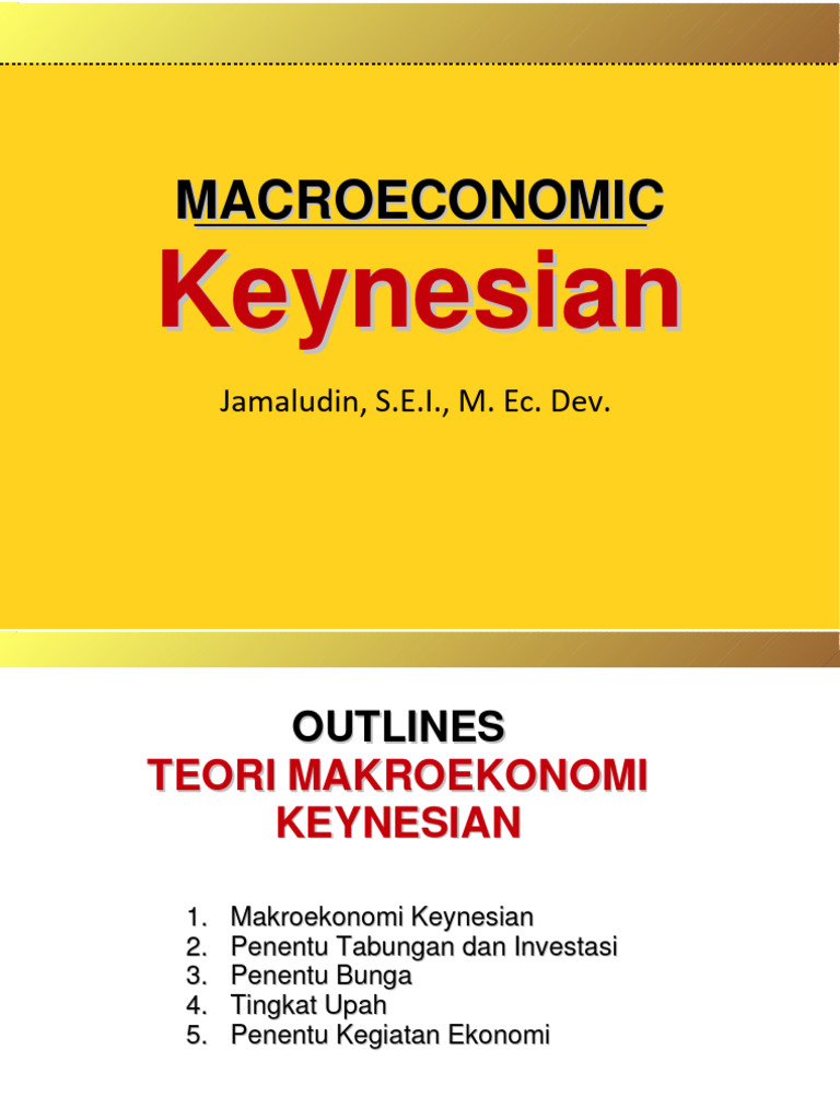 Makroekonomi-Keynes | PDF