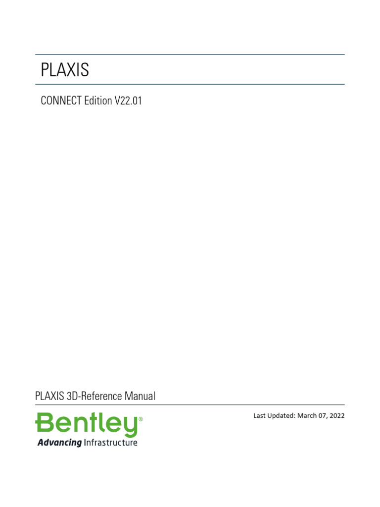 Plaxis 3d Cev22.01 2-Reference | PDF | Menu (Computing) | Command Line Interface
