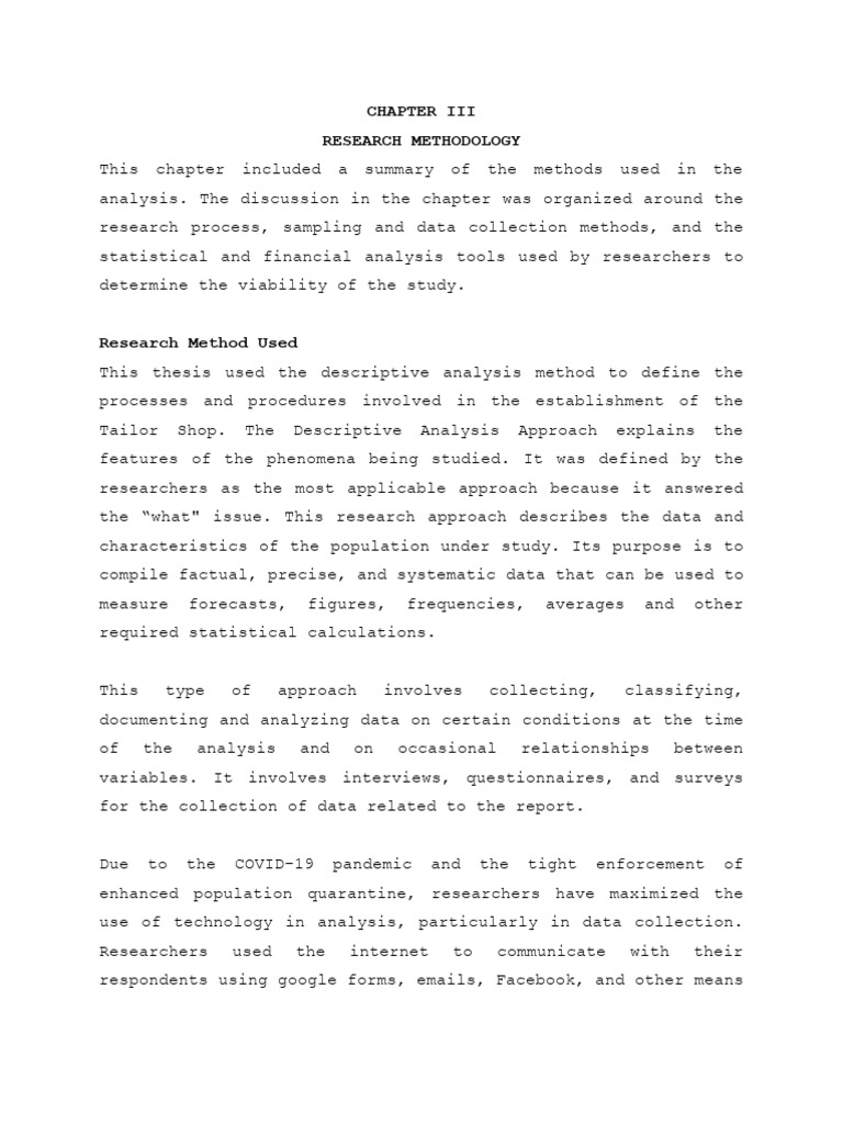 Chapter 3 - Methodology | PDF | Net Present Value | Sampling (Statistics)