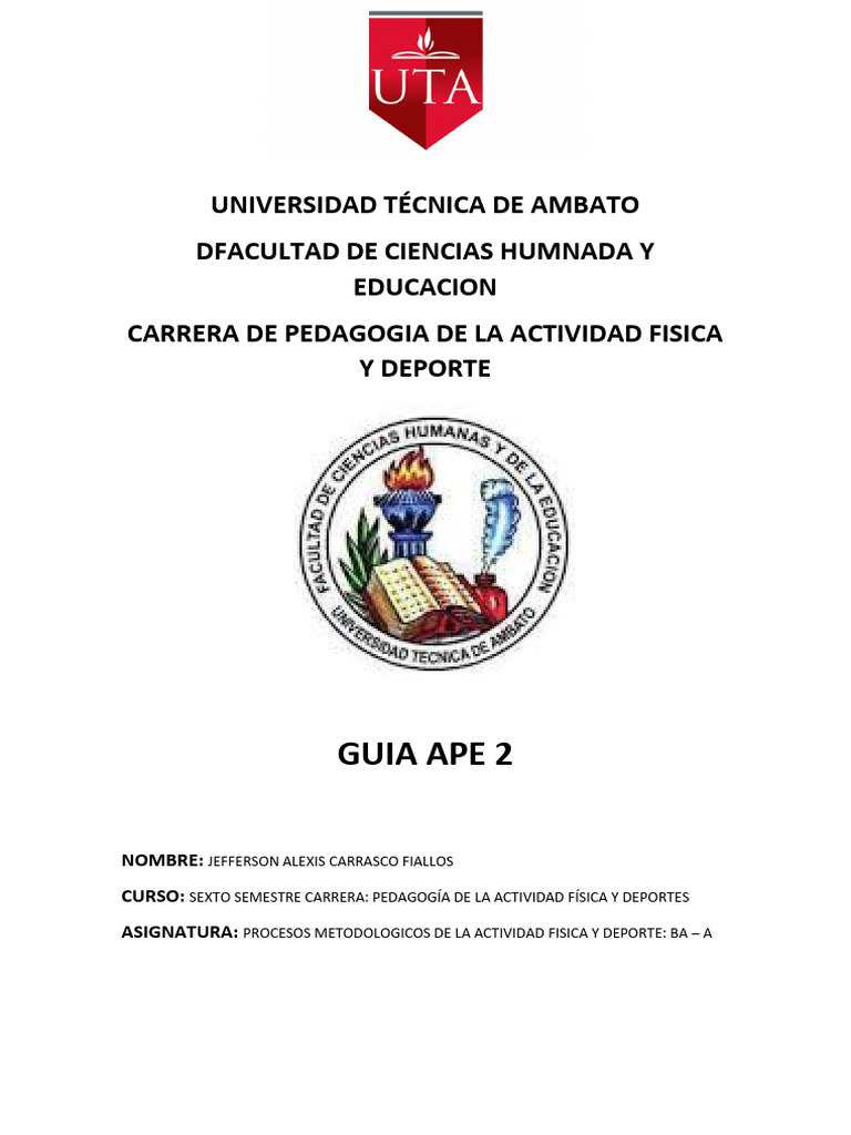 Ape 2 Procesos Metodologicos de 6to | PDF