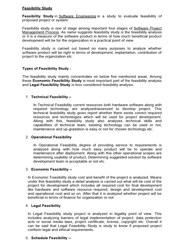 Chapter 3 Feasibility Study | PDF | Feasibility Study | Information Technology