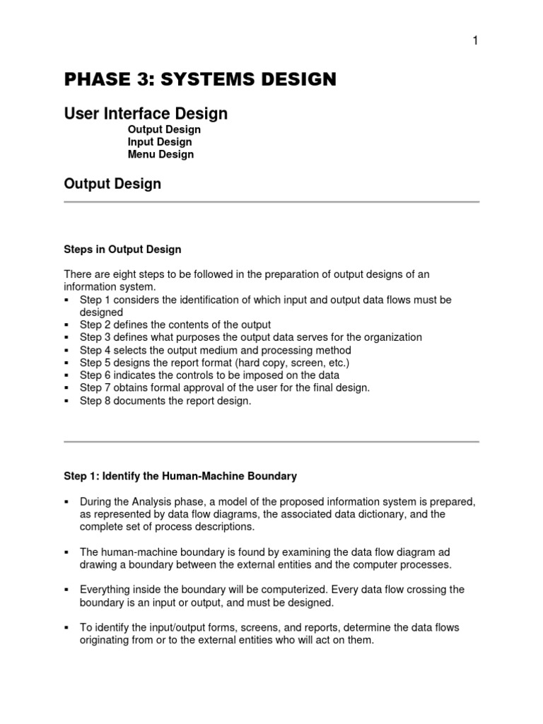 Chapter 5 SYSTEMS - DESIGN - User - Interface - Design - Out | PDF