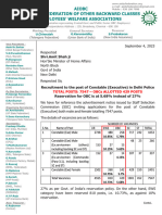 Delhi Police HC Ministerial Vs AWO TPO | PDF