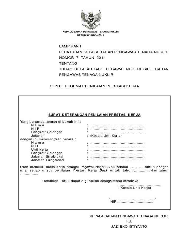 Adoc - Pub - Contoh Format Penilaian Prestasi Kerja | PDF