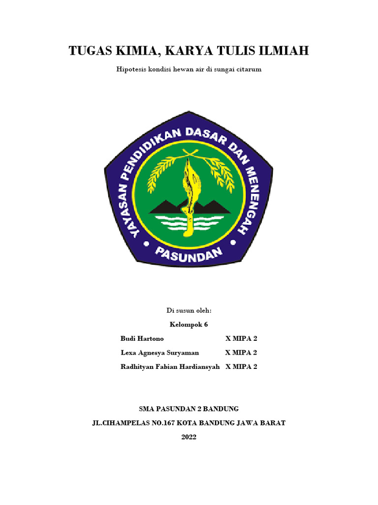Karya Tulis Ilmiah Kelompok 6 | PDF | Sains & Matematika
