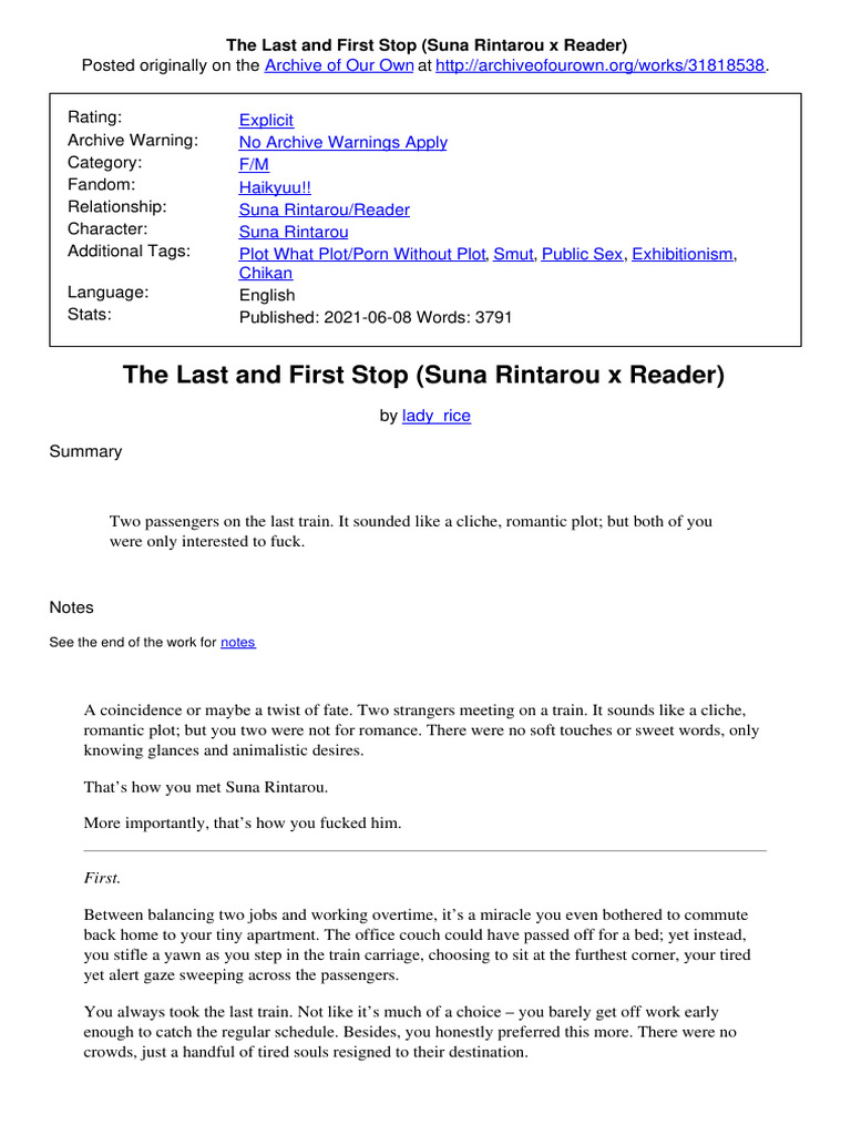 The Last and First Stop | PDF | Hand