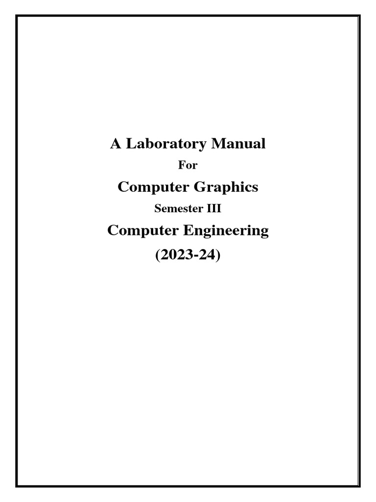 CG Lab Manual | PDF CG Lab Manual | PDF
