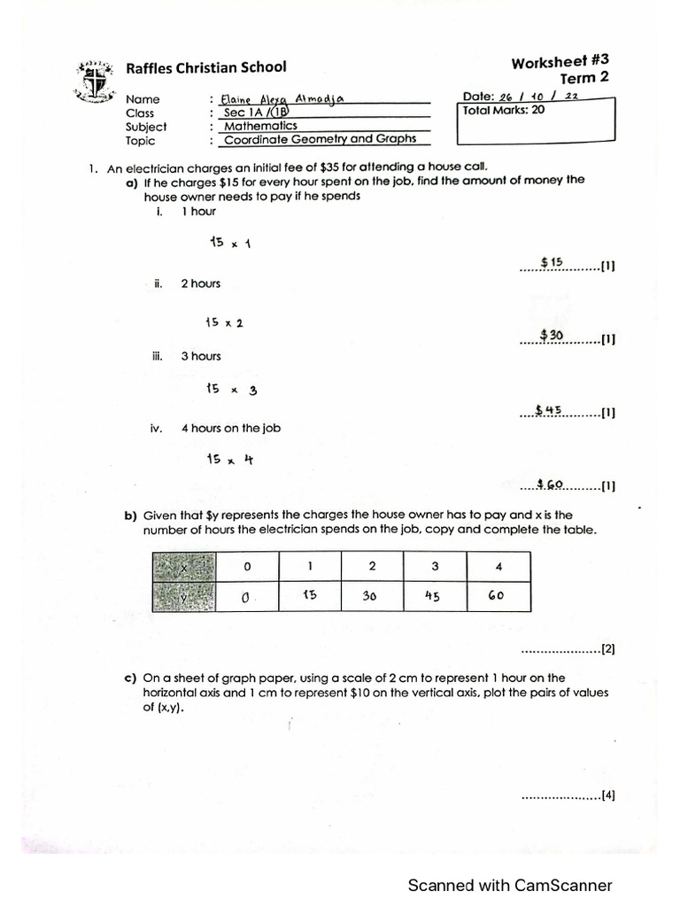 Worksheet #3 | PDF
