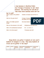 Fruit Math Problems for Grade 3 | PDF