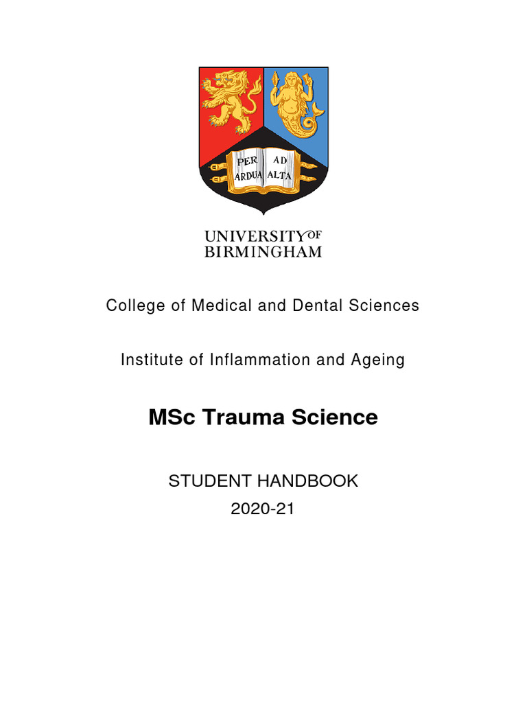 FINAL Handbook Trauma Science 20.21-3 | PDF | Evidence Based Medicine