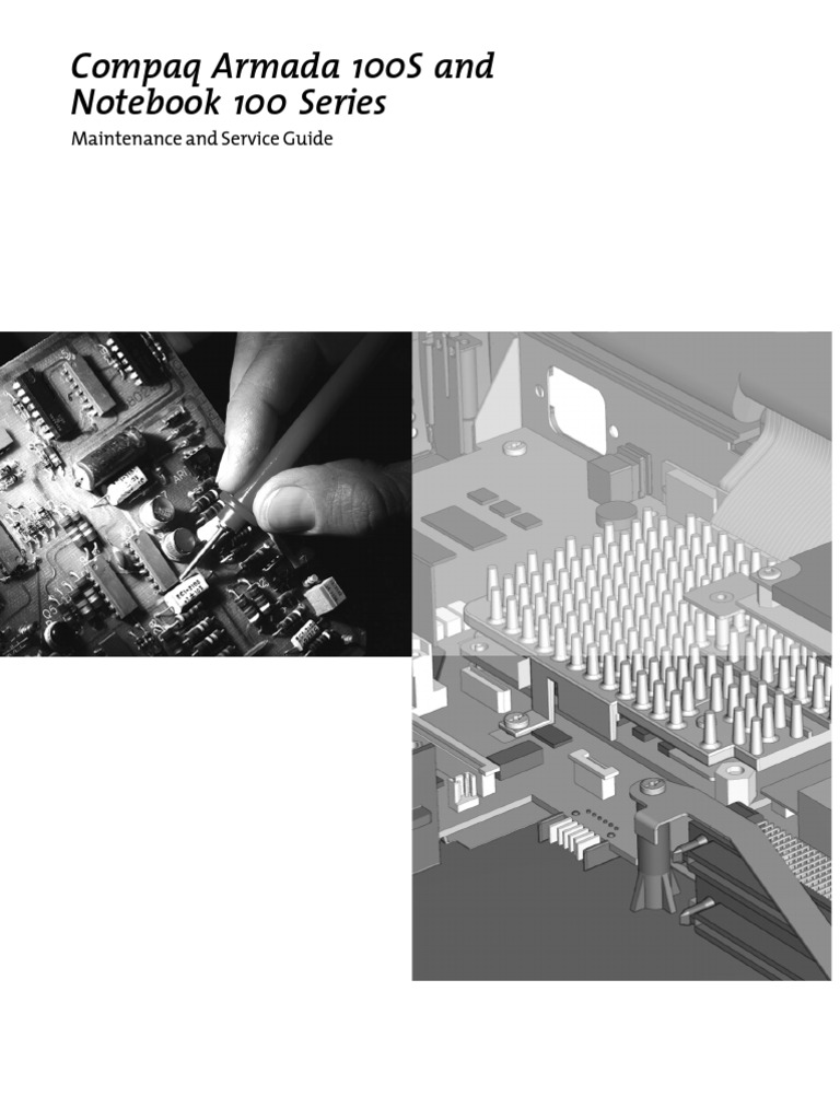 Compaq Armada 100s Maintenance and Service Guide | PDF