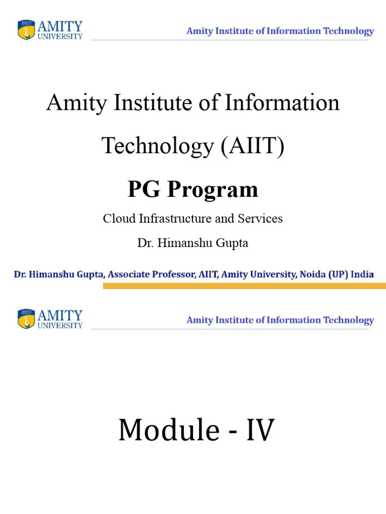 DR HG CIS Module IV PG | PDF | Cloud Computing | Computing
