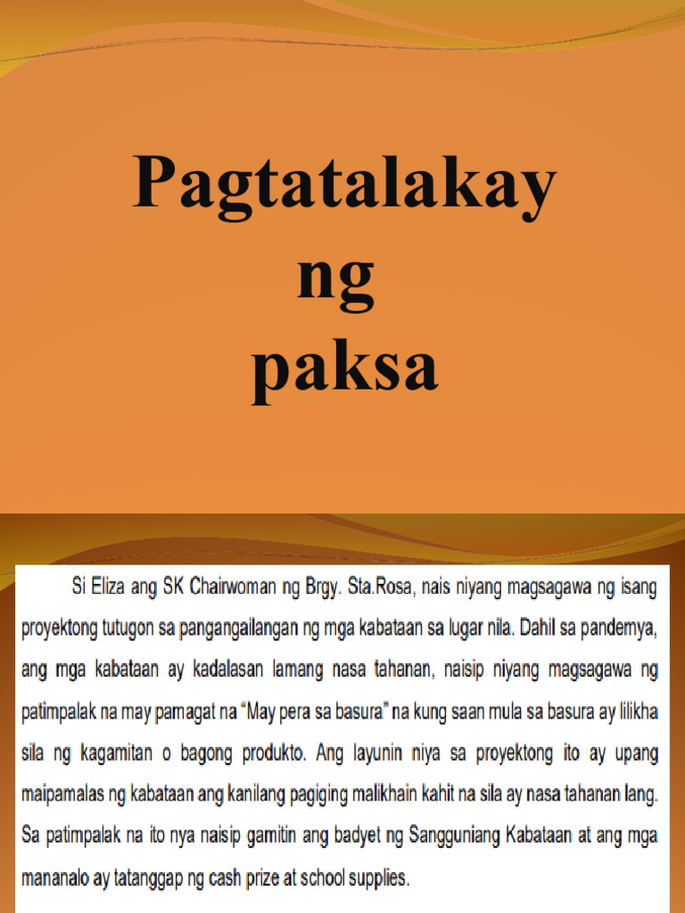 Modyul 5 Pagtatalakay NG Paksa Panukalang Proyekto | PDF