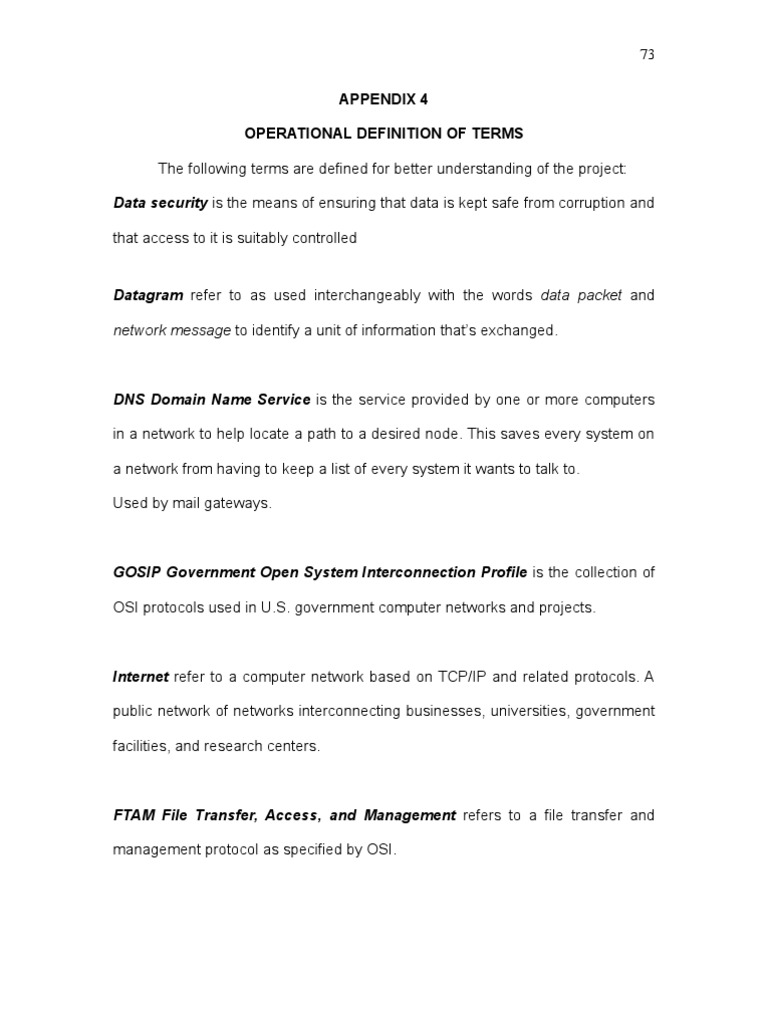 Key Terms and Acronyms in Networking | PDF | Internet Protocol Suite ...