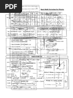 Calculus Cheat Sheet Part 1 | PDF | Maxima And Minima | Sine