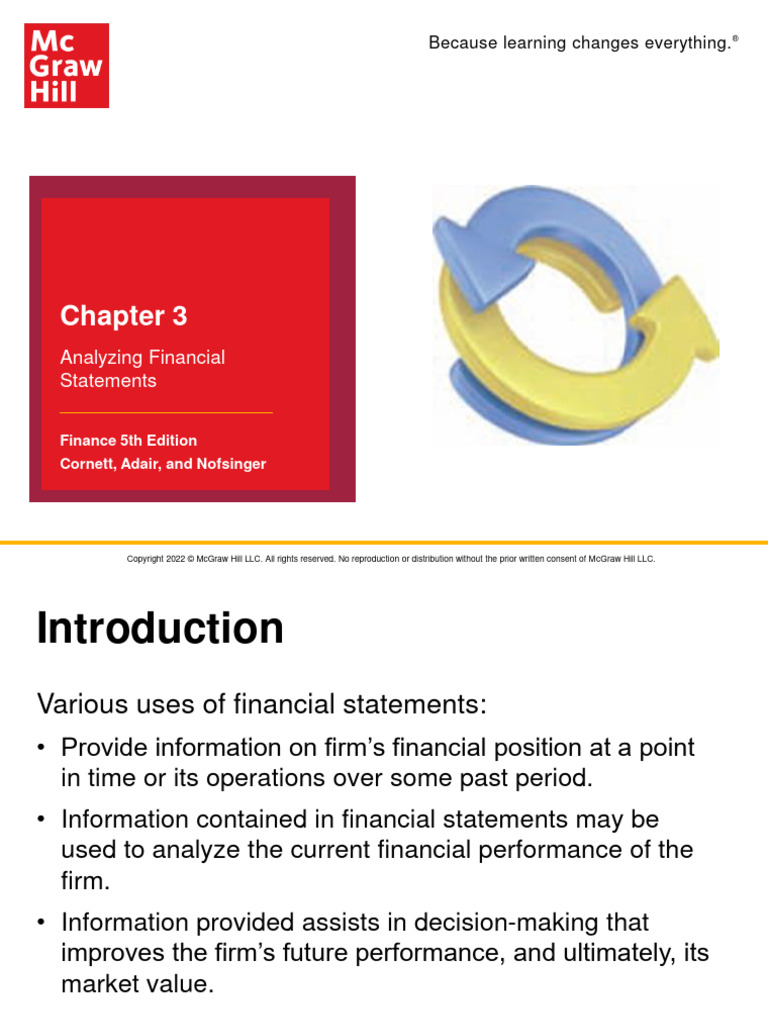 Chapter 3 Analyzing Financial Statements (New Version) | PDF | Business ...