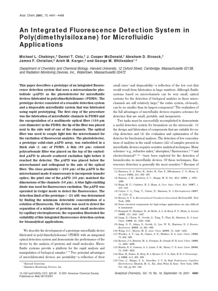 An Integrated Fluorescence Detection Sys | PDF