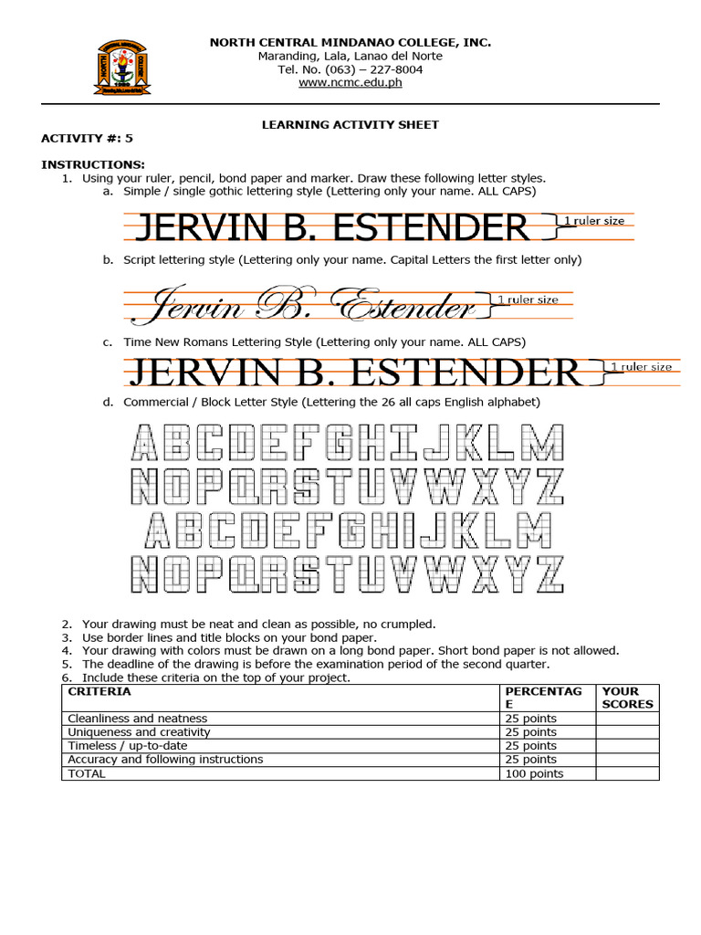 Acitivity 5 Typography | PDF