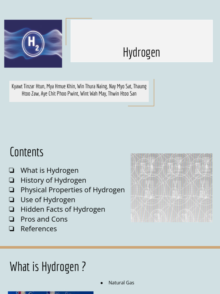 Hydrogen - Chemistry | PDF | Hydrogen | Fuels