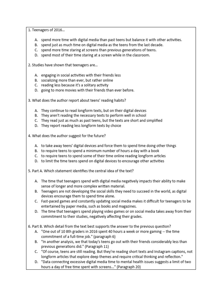 Why Reading Matters - Common | PDF | Adolescence | Social Media