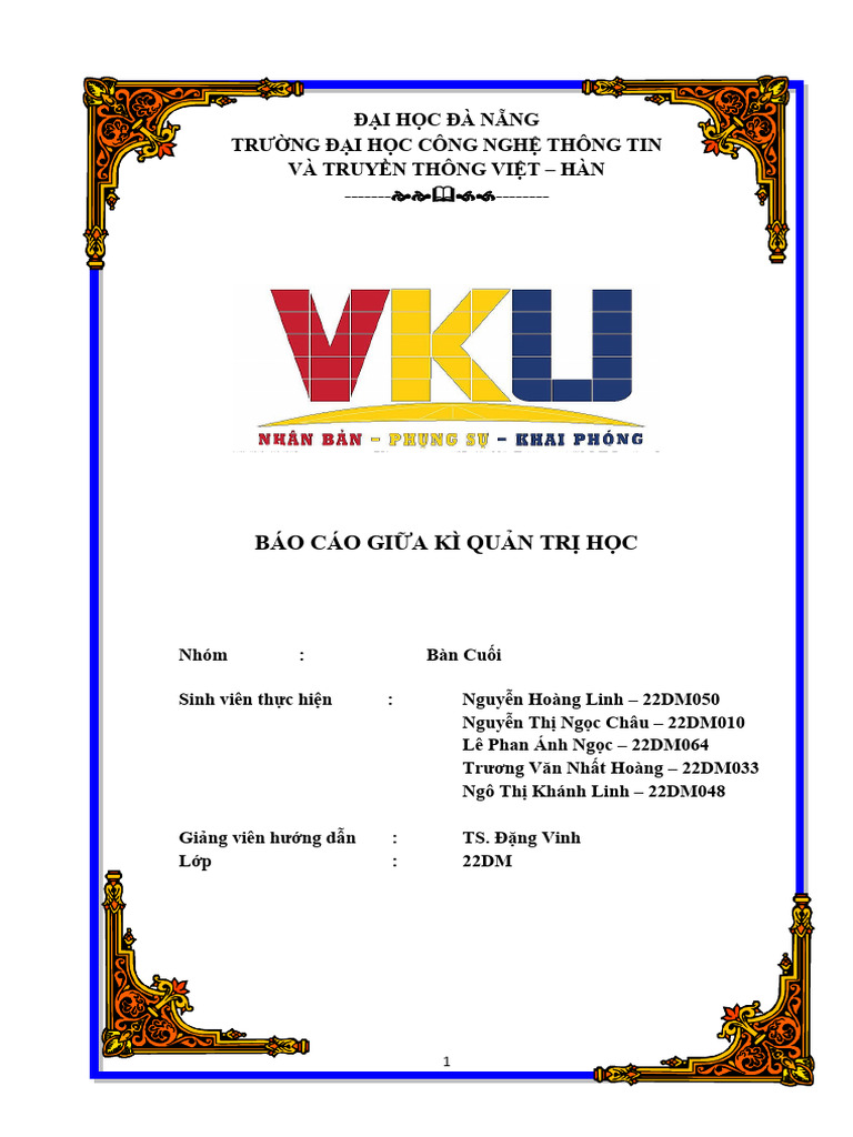 Báo Cáo Gi A Kì 2 QTH | PDF