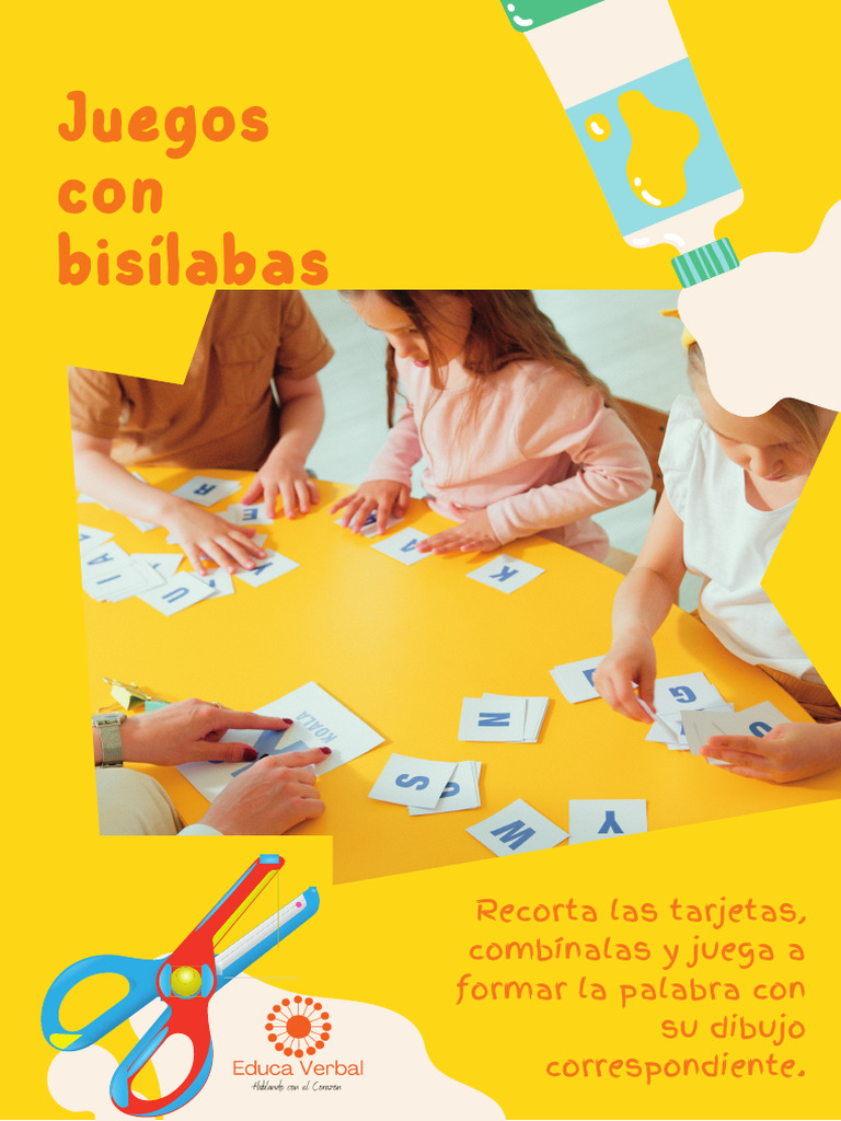 Juegos didácticos de sílabas para niños | PDF