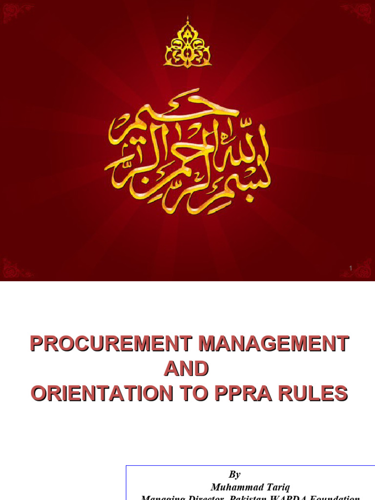 Lecture-1 SMC 30.10.2023 | PDF | Procurement | Specification (Technical Standard)