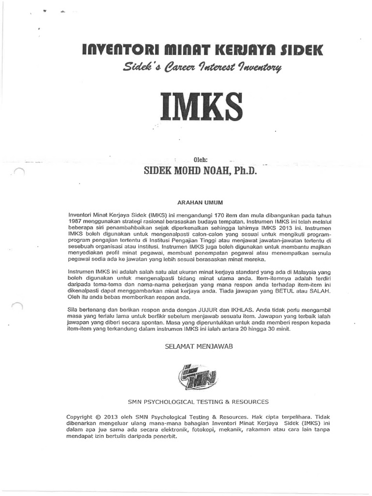 IMKS | PDF