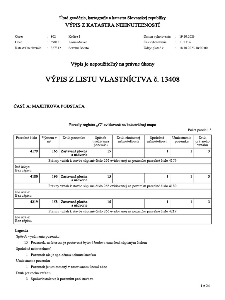 List Vlastnictva | PDF List Vlastnictva | PDF