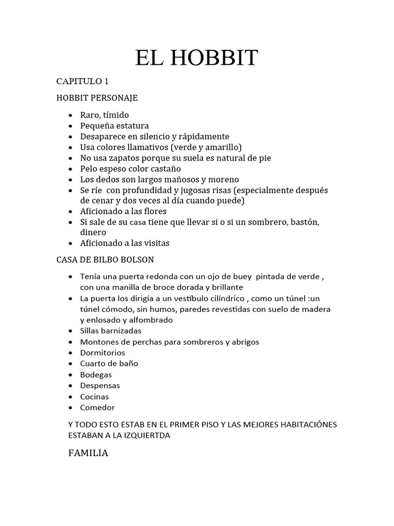 El Hobbit | PDF | Bilbo Baggins | Tierra Media