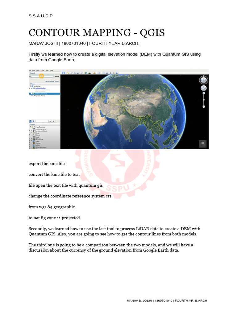 Contour Mapping - Qgis | PDF