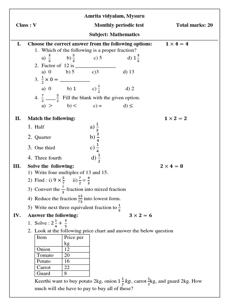 Class 5 Maths | PDF | Mathematics | Science