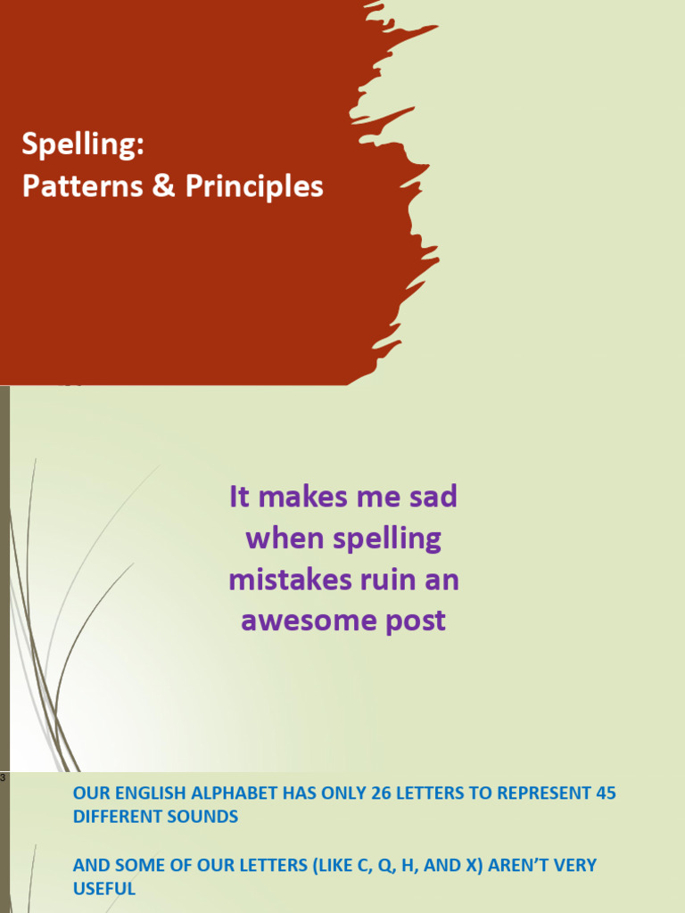 Spelling Patterns | PDF