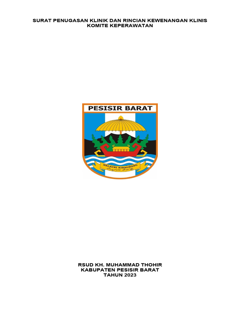 Ep. 1 REGULASI PENETAPAN SPK DAN RKK RSUD KH. MUHAMMAD THOHIR | PDF