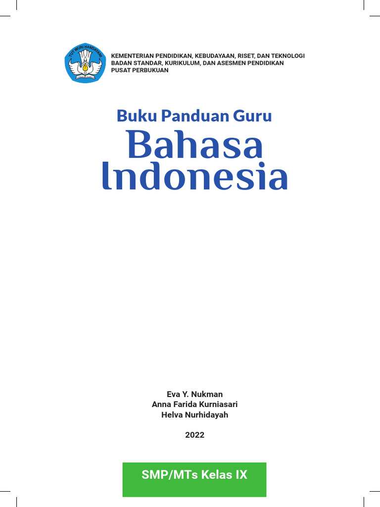 Bahasa Indonesia BG KLS IX | PDF | Karier & Perkembangan | Kajian Bahasa Asing