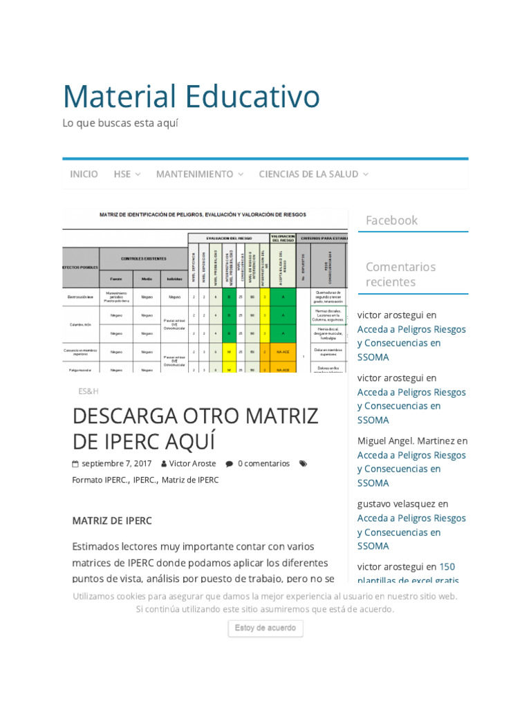 Matriz de Iperc | PDF | Cookie HTTP | Sitios web