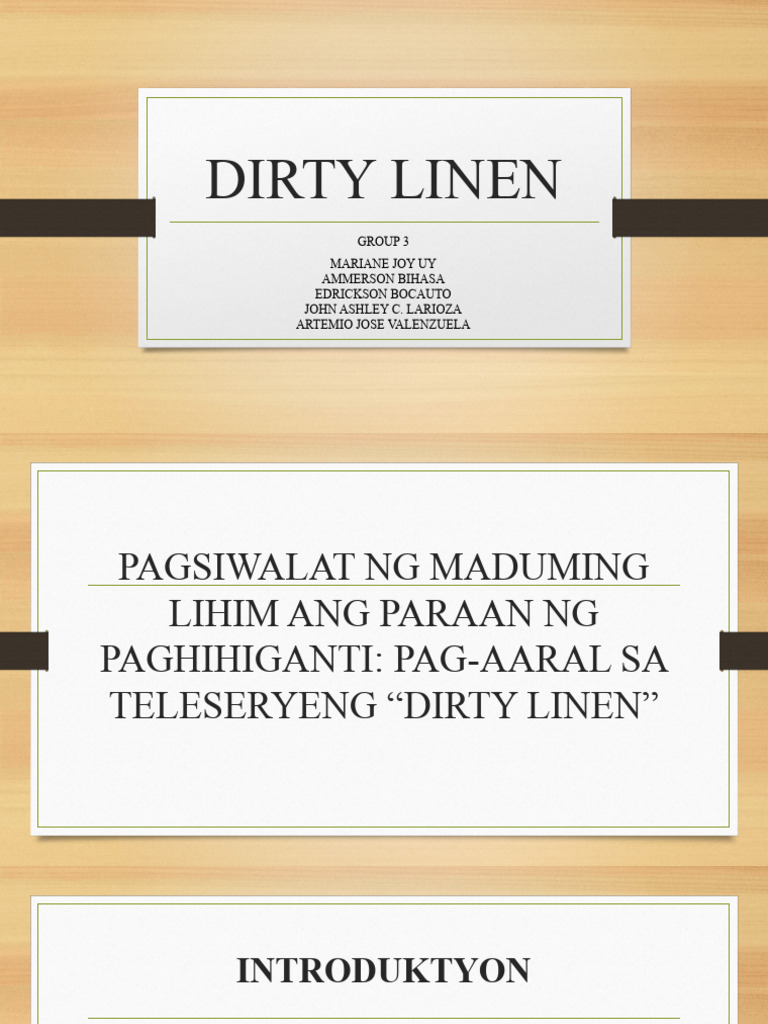 Dirty Linen | PDF