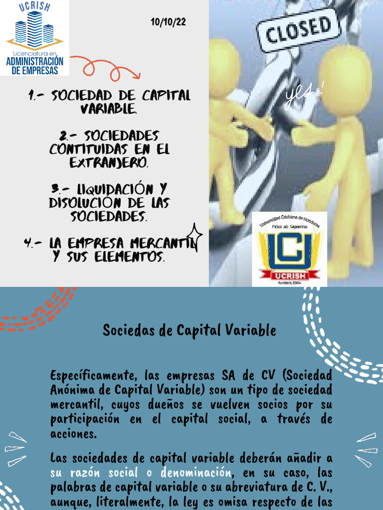 Sociedad Capital Variable | PDF | Sociedad de responsabilidad limitada | Patentar